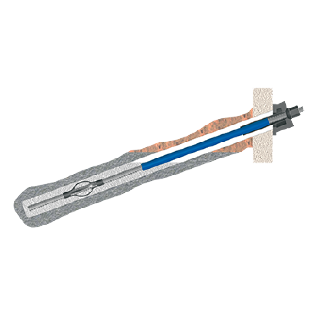 Gewi / Ancora bara plina cu filet, D=25mm 500/550, L=2,5m/buc